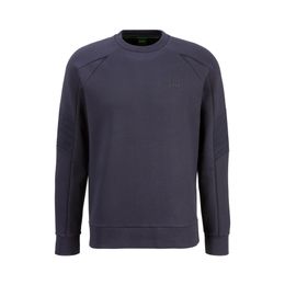 Sweater BOSS Green "Salbo 1" Gr. 6XL, blau (dark blue402) Herren Sweatshirts mit BOSS Schriftzug