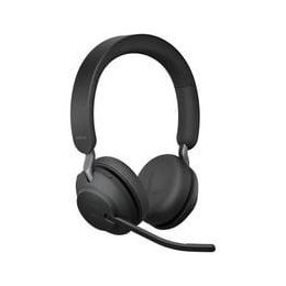 Jabra Evolve2 65, Headset schwarz, Microsoft Teams, USB-C, Ladestation