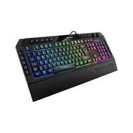 Sharkoon SKILLER SGK5, Gaming-Tastatur schwarz, DE-Layout, Rubberdome