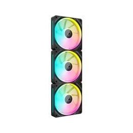 Corsair iCUE LINK LX120 RGB, Geh&auml;usel&uuml;fter schwarz, 3er Pack, 120 mm