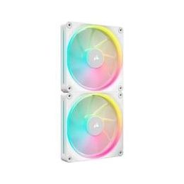 Corsair iCUE LINK LX140 RGB, Geh&auml;usel&uuml;fter wei&szlig;, 2er Pack, 140 mm