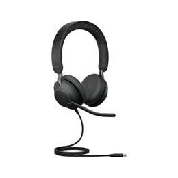 Jabra Evolve2 40 SE, Headset schwarz, Stereo, USB-C, UC