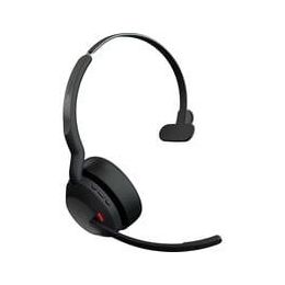 Jabra Evolve2 55, Headset schwarz, Mono, UC, USB-A, Link380a