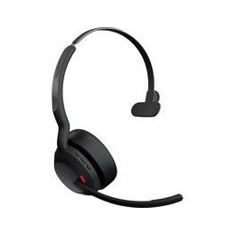 Jabra Evolve2 55, Headset schwarz, Mono, Microsoft Teams, USB-C, Link380c