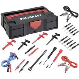 Voltcraft Industrie Sicherheits-Messleitungs-Set Krokos, Haken, Klemmschuhe, Messnadeln, System Koffer