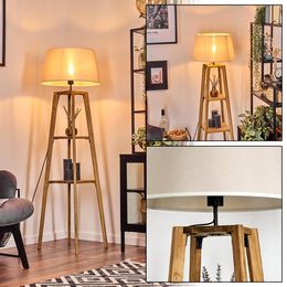 hofstein Bassagoda Stehleuchte 45 cm Naturfarben, 1-flammig