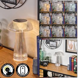 hofstein Pilzlampe Balsa Tischleuchte LED Transparent, Klar, 1-flammig