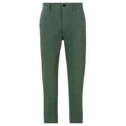 Chinohose BOSS ORANGE "Chino_tapered" Gr. 33, Länge 32, grün (open green341) Herren Hosen mit BOSS Logo hinten