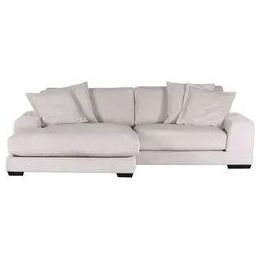 Ecksofa GUTMANN FACTORY, beige (natur), B:280cm H:57cm T:190cm, 100% Polyester, Sofas