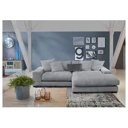 Ecksofa GUTMANN FACTORY Sofas Gr. B/H/T: 280cm x 57cm x 190cm, Cord, grau (hellgrau)