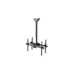 Deltaco Office ARM-0403 mounting kit - back-to-back telescopic - for 2 flat panels - black 45 kg 70" 200 x 200 mm