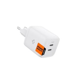 Spigen ArcStation Wall Charger PE2106 - white (GaN / 2-Port / Total 65W / USB-C PD 65W / PPS 65W)