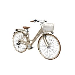 Adriatica Cityfahrrad 28 Zoll RETRO Lady braun inkl. Korb