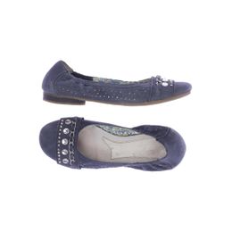 Rieker Damen Ballerinas, blau, Gr. 38