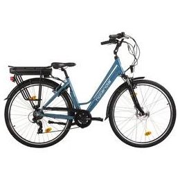 E-Bike HOLLANDIA "Optima Basic" E-Bikes Gr. 46cm, 28 Zoll (71,12cm), blau (türkis) Pedelec, Elektrofahrrad für Damen u. Herren