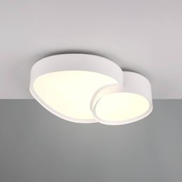 Trio LED-Deckenleuchte Rise, weiß, 43 x 36 cm, CCT, dimmbar