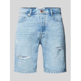 Only & Sons Regular Fit Jeansshorts im Destroyed-Look Modell 'EDGE'