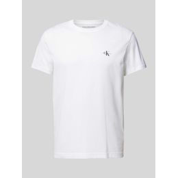 Calvin Klein Jeans T-Shirt mit Label-Print im 2er-Pack