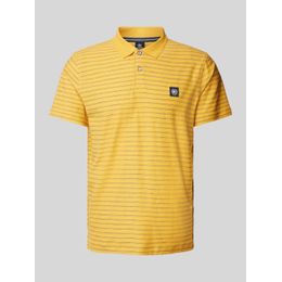 Lerros Regular Fit Poloshirt mit Label-Badge