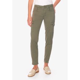 Slim-fit-Jeans Le Temps Des Cerises "BALARD" Gr. 25, EURO-Größen, grün Damen Jeans mit aufgesetzten Taschen