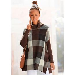 Lascana Rollkragenpullover mehrfarbig Gr. 32/34 für Damen. Figurumspielend. Nachhaltig.