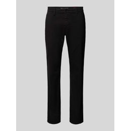 MAC Slim Fit Hose mit Label-Applikation Modell 'Lennox'