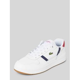 Lacoste Ledersneaker mit Label-Stitching