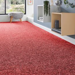 ANDIAMO Teppichboden "Schlinge Matz" Teppiche meliert, Breite 400 cm oder 500 cm, strapazierfähig & pflegeleicht Gr. B/L: 500 cm x 600 cm, 6 mm, 1 St., rot Teppichboden