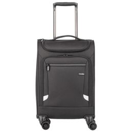 Handgepäck-Trolley Travelite "CABIN Underseater/Toploader" Gr. B/H/T: 35 cm x 55 cm x 20 cm 31 l, schwarz Koffer Handgepäck-Koffer Reisegepäck Reisekoffer mit Kantenschutz