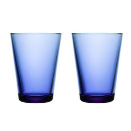 iittala - Kartio Trinkglas 40 cl, ultramarinblau (2er-Set)