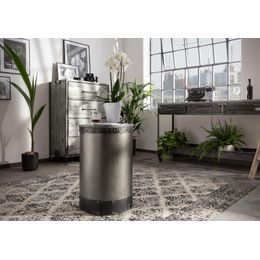 Beistelltisch Mango 42x42x64 grau lackiert HEAVY INDUSTRY #159