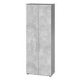 Hammerbacher Schrank V968T6/G/M/BS Beton, Graphit 80 x 42 x 215,4 cm