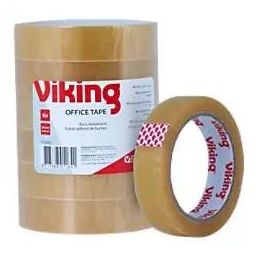 Viking Klebeband Universal Transparent 24 mm (B) x 66 m (L) Großer Kern PP (Polypropylen) Nein 6 Rollen
