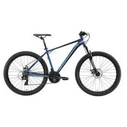 Mountainbike Bikestar Fahrräder Gr. 46cm, 27,5 Zoll (69,85cm), blau für Damen und Herren, Kettenschaltung