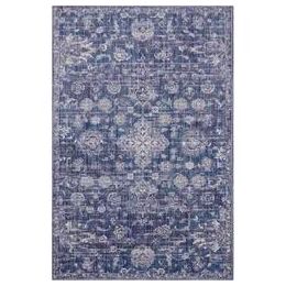 Teppich NORTHRUGS "Alexandria" Teppiche Gr. B: 155cm, 3mm, L: 235cm, blau In-& Outdoor, Läufer, Wetterfest, Balkon, Wohnzimmer, Orient