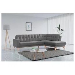 Sit & More Ecksofa SIT & MORE "Lavida L-Form" Sofas Gr. B/H/T: 298cm x 90cm x 198cm, Luxus-Microfaser Euphoria, Ottomane rechts, mit Kipper-mit Bettkasten-4 Rückenkissen-belastbar bis 660 kg, grau wahlweise mit Kippfunktion und Bettkasten