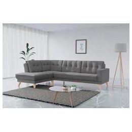 Sit & More Ecksofa SIT & MORE "Lavida L-Form" Sofas Gr. B/H/T: 298cm x 90cm x 198cm, Luxus-Microfaser Euphoria, Ottomane links, ohne Kipper-ohne Bettkasten-4 Rückenkissen-belastbar bis 660 kg, grau wahlweise mit Kippfunktion und Bettkasten