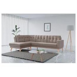 Sit & More Ecksofa SIT & MORE "Lavida L-Form" Sofas Gr. B/H/T: 298cm x 90cm x 198cm, Luxus-Microfaser Euphoria, Ottomane links, ohne Kipper-ohne Bettkasten-4 Rückenkissen-belastbar bis 660 kg, grau (elefant) wahlweise mit Kippfunktion und Bettkasten