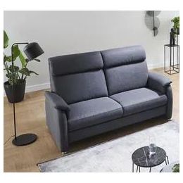 2-Sitzer Home Affaire "Turin auch mit Easy care-Bezug: leicht Wasser zu reinigen" Sofas Gr. B/H/T: 156 cm x 107 cm x 97 cm, Struktur, grau (anthrazit) mit hochwertigem Federkern, hoher Rücken bietet besonderen Komfort