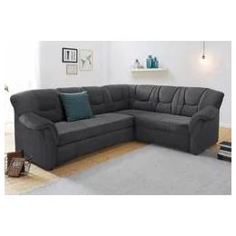 Ecksofa DOMO collection "Sarafina L-Form" Sofas Gr. B/H/T: 240cm x 83cm x 190cm, Luxus-Microfaser, langer Schenkel links, mit Bettfunktion-mit Federkern, braun (espresso) wahlweise mit Bettfunktion, optional Federkern