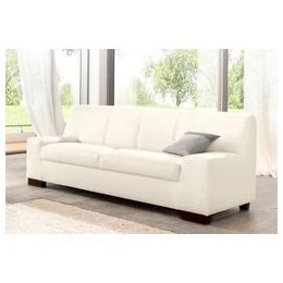 3-Sitzer DOMO collection "Norma" Sofas Gr. B/H/T: 212cm x 74cm x 85cm, NaturLEDER, ohne Funktion, beige (porzellan)