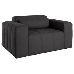 Loveseat LeGer Home by Lena Gercke "Maileen Sessel" Sessel Gr. Struktur weich, B/H/T: 142cm x 74cm x 90cm, schwarz XXL-Sessel passend zur Modulserie "Maileen" - separat stellbar