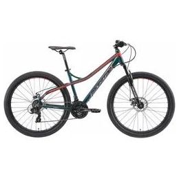 Mountainbike Bikestar Fahrräder Gr. 43cm, 27,5 Zoll (69,85cm), grün für Damen und Herren, Kettenschaltung