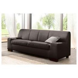 3-Sitzer DOMO collection "Norma" Sofas Gr. B/H/T: 212 cm x 74 cm x 85 cm, NaturLEDER, ohne Funktion, braun