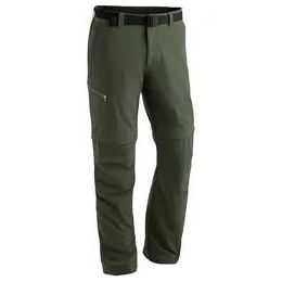 Funktionshose Maier Sports "Tajo 2" Gr. 62, Normalgrößen, grün (olivgrün) Herren Hosen Wanderhose, zipp-off Outdoor-Hose, 4 Taschen, Regular Fit