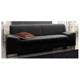 3-Sitzer DOMO collection "Alisson" Sofas Gr. B/H/T: 199cm x 75cm x 83cm, Kunstleder SOFTLUX, ohne Funktion, schwarz