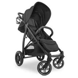 Kinder-Buggy hauck "Rapid 4D Air, black" schwarz Baby Kinderwagen mit verlängerbarem 3-Zonen Verdeck