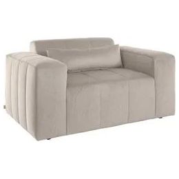 Loveseat LeGer Home by Lena Gercke "Maileen Sessel" Sessel Gr. Luxus-Microfaser weich, B/H/T: 142cm x 74cm x 90cm, beige XXL-Sessel passend zur Modulserie "Maileen" - separat stellbar