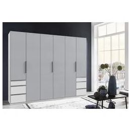 Kleiderschrank WIMEX "Level by fresh to go" Schränke Gr. B/H/T: 300 cm x 216 cm x 58 cm, 6 St., weiß (weiß, light grey) mit Schubladen