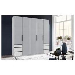 Kleiderschrank WIMEX "Level by fresh to go" Schränke Gr. B/H/T: 250 cm x 236 cm x 58 cm, 5 St., weiß (weiß, light grey) mit Schubladen